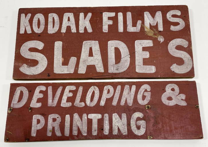 Vintage Kodak Film Developing Adv Wood Sign