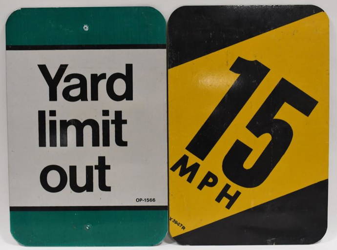 (2) Vintage Obsolete Chicago Street Signs