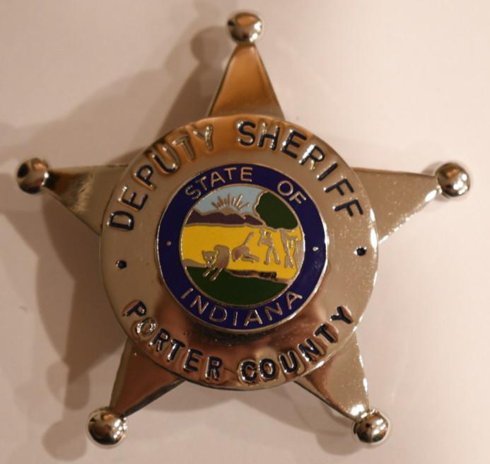 Vintage Obsolete Porter Co In Deputy Sheriff Badge