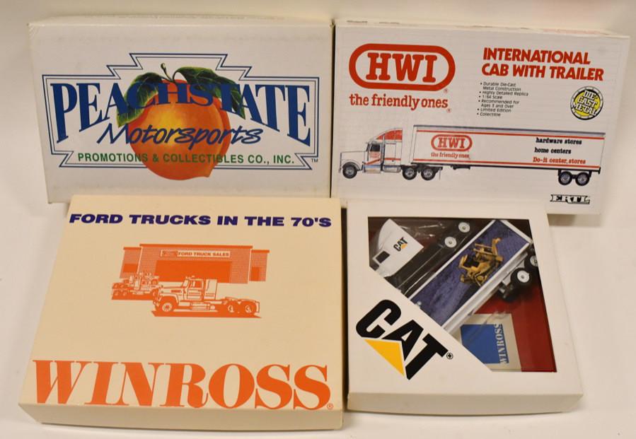 1/64 Winross & Ertl Semi Trucks W/ Trailers