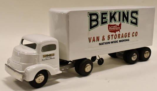 Custom Tuffie Toys Bekins Van Linestruck & Trailer