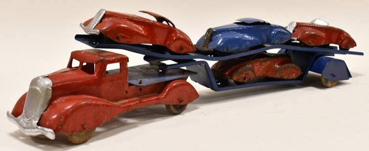 Louis Marx Pressed Steel Car Carrier