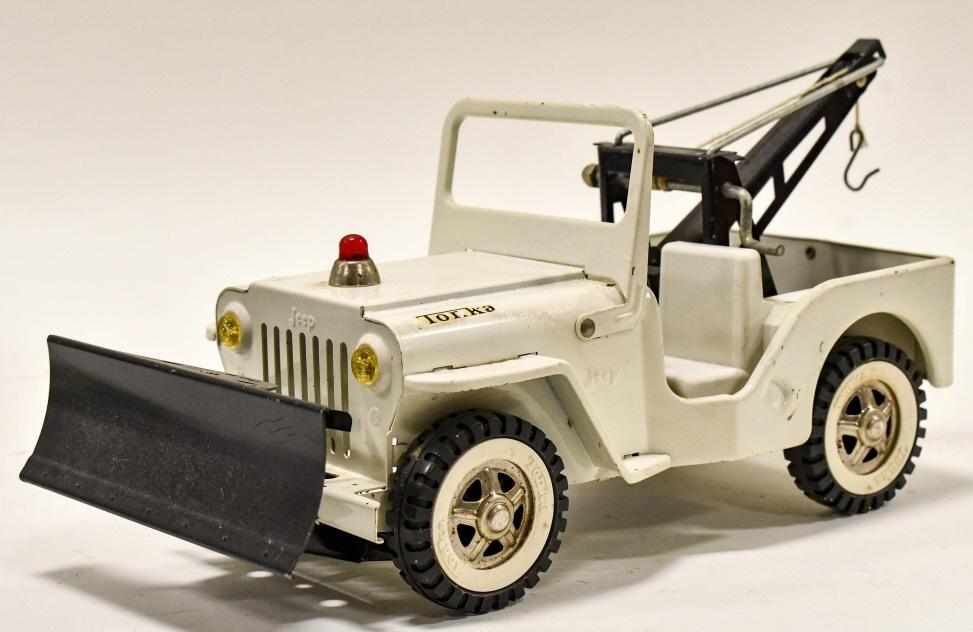 Tonka Aa Jeep Wrecker Tow Truck W/ Plow