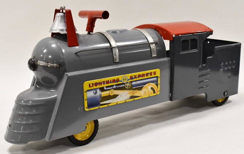 Marx Lightning Express Ride On Locomotive