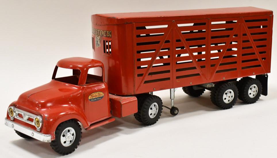 Original Tonka Livestock Hauler Truck & Trailer