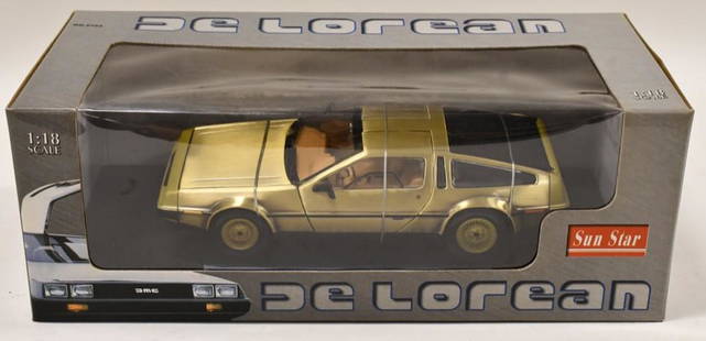 Sun Star Scale 1:18 Delorean Gold Edition 1981