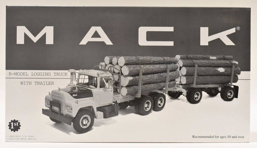 1/34 1st Gear Mack R-Model Logging Truck W Trailer (#2382) on Oct 17 ...