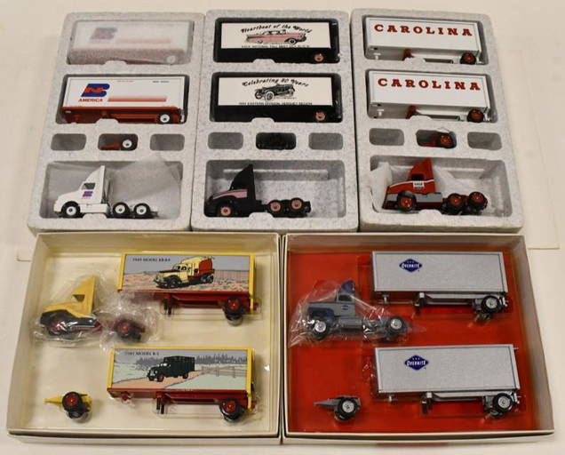 (5) 1/64 Winross Semi Trucks w/ Double Trailers (#2635) on Oct 17, 2021 ...