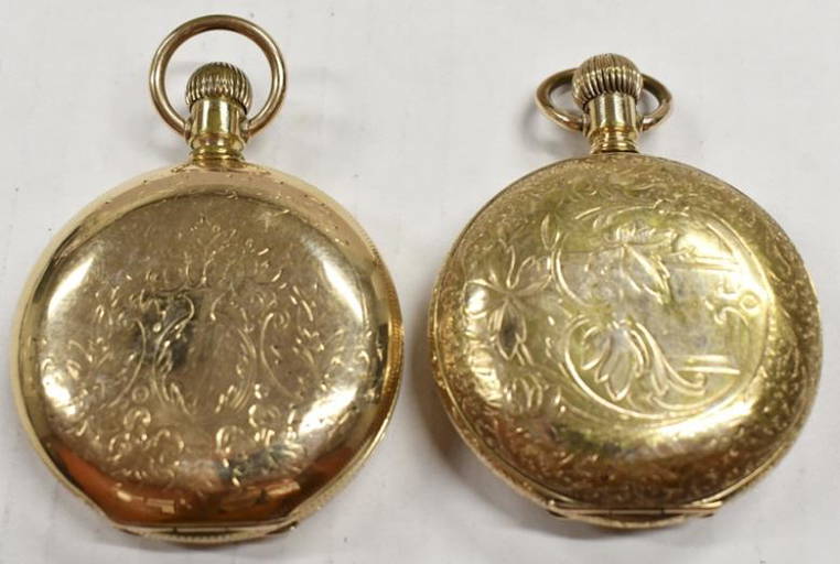 Lot of 2 Hunter Case Gold Filled Pocket Watches (#3398) on Jan 14, 2022 ...