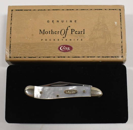 Case Xx 8220 Mother Of Pearl Peanut Folding Knife
