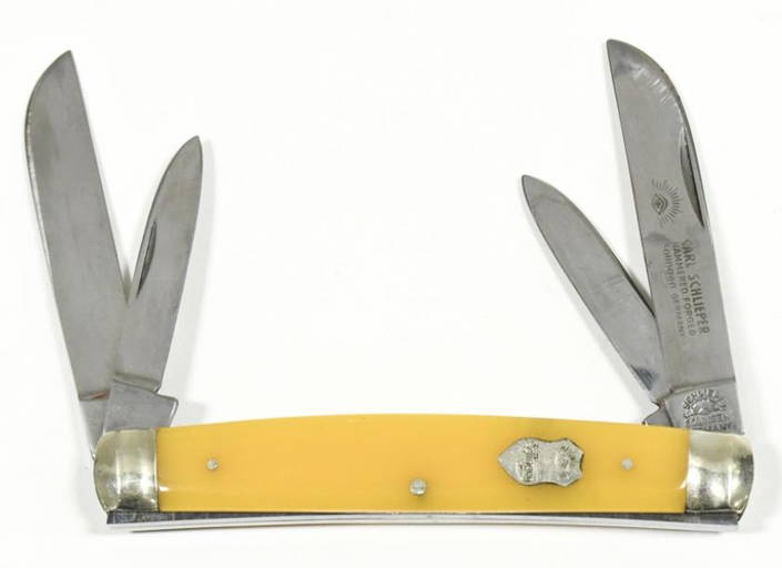 Vintage Carl Schlieper German Eye 4 Blade Knife