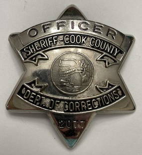 Cook County Sheriff's Police Retired Officer Badge