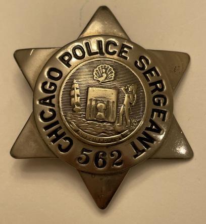 Obsolete Chicago Police Sergeant Badge