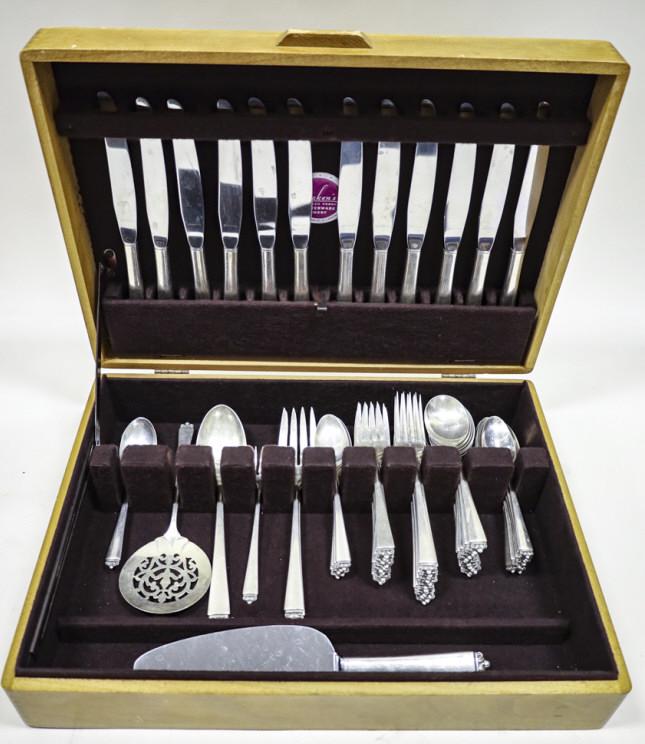 67 Pc. Heirloom "reigning Beauty" Sterling Set