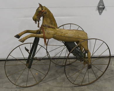 Victorian Style Velocipede Or Horse Tricycle