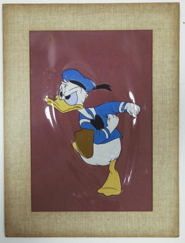Vintage Original Donald Duck Celluloid Drawing