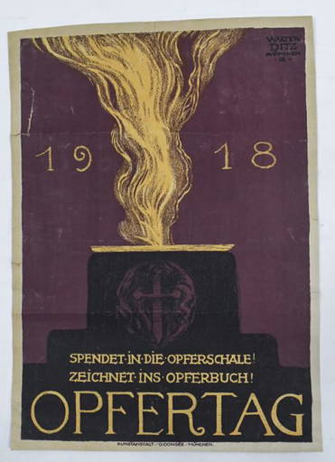 Wwi Imperial German 1918 Propaganda Poster