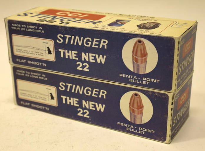 1000 Rounds Vintage Cci Stinger .22 Lr Cartridges
