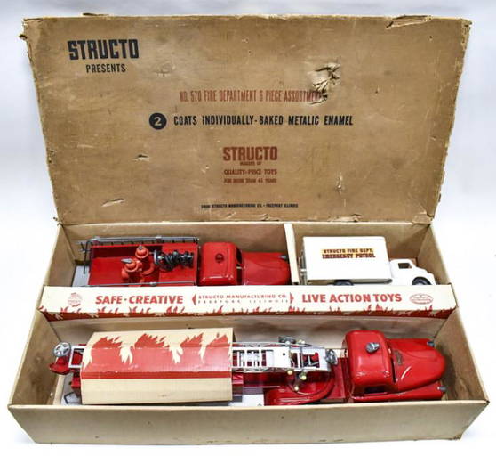Structo No. 570 Fire Department Set In The Box - Jan 28, 2022 | Kraft ...
