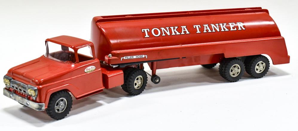 Restored Tonka Tanker Truck & Trailer