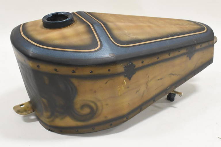 Vtg Custom Motorcycle Coffin Style Chopper Tank - Jan 29, 2022 | Kraft ...