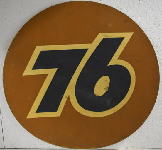 Vintage 6ft Union 76 Gas Station Fiberglass Sign