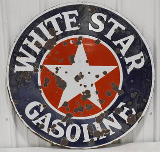 Sovereign Service Double Porcelain Gasoline Sign