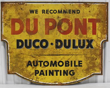 Vintage Dupont Paint Advertising Sign