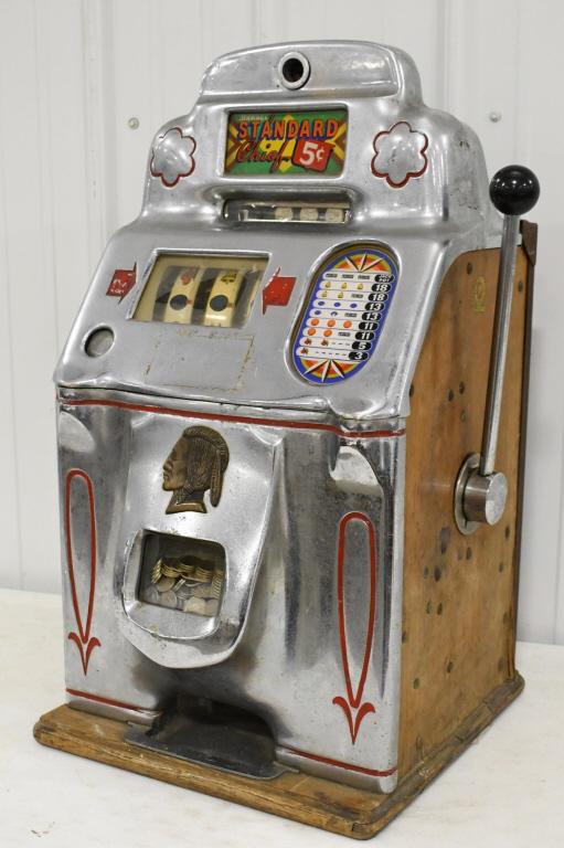 Vintage Jennings Standard Chief 5 Cent Slot Machine