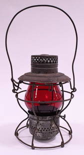 Nycs Railroad Ruby Globe Handlan Lantern