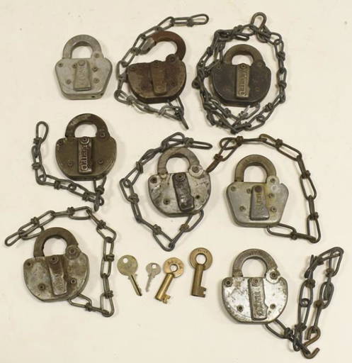 Vintage Railroad Locks & Keys