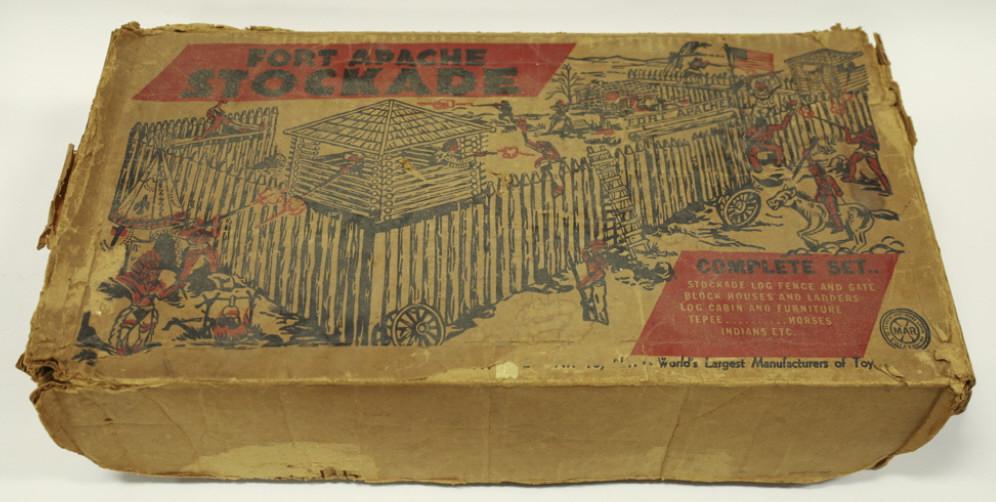 Louis Marx Fort Apache Stockade W Original Box