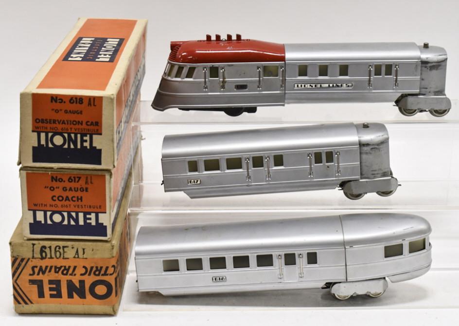Lionel #616 Flying Yankee Streamliner Set W/ Boxes