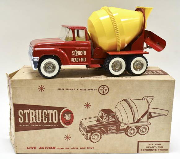 Structo No. 408 Ready Mix Concrete Truck With Box