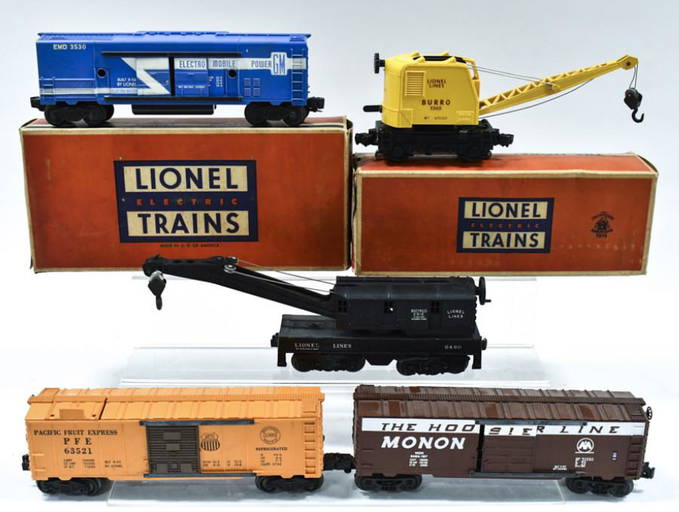 Lionel Generator Car, Bucyrus Crane, PFE Reefer (#2999F) on Oct 23 ...
