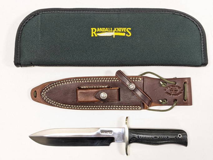 Randall Made Model 14 Attack Knife Micarta Handle (#2252) on Jan 07 ...