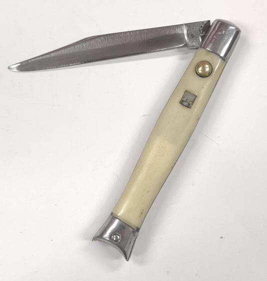 Vintage Colonial Shur Snap Ivory Switchblade Knife