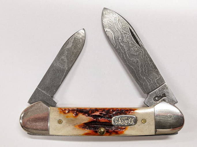 1988 Case XX Damascus Red Stag Canoe Knife (#2803) on Jan 07, 2023 ...