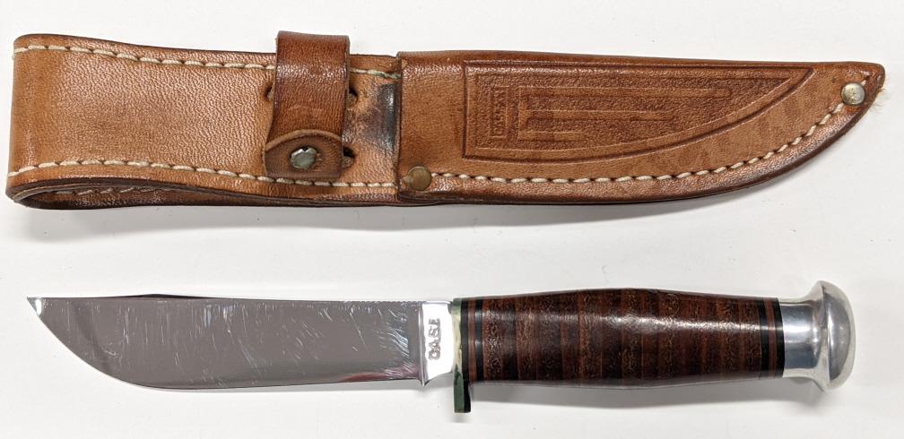 1940 65 Case Fixed Blade Hunting Knife W/sheath