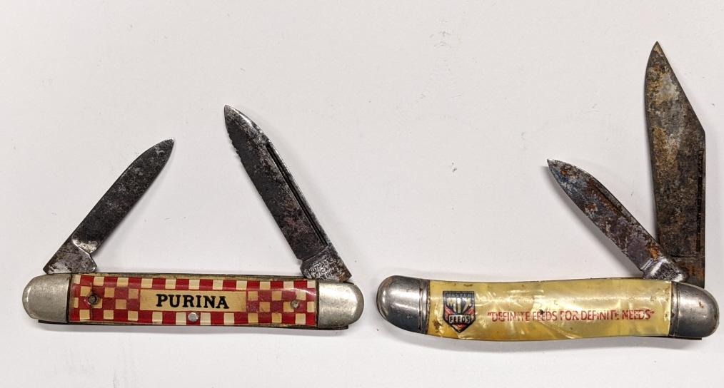 Lot of Farm Advertising Knives-Purina & Master Mix (#2948) on Jan 07 ...