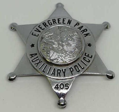 Obsolete 6pt Star Evergreen Park Auxiliary Police (#5047) on Jan 06 ...