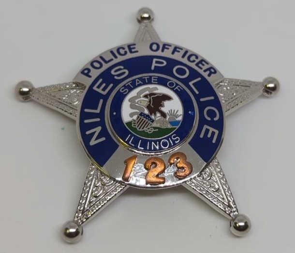 Obsolete Niles Police Officer Star Badge #123 (#5078) on Jan 06, 2023 ...