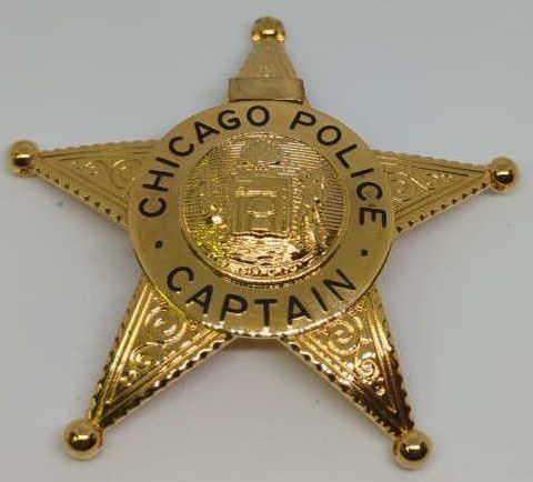 Obsolete Chicago Police Captain Presentation Badge (#5091) on Jan 06 ...