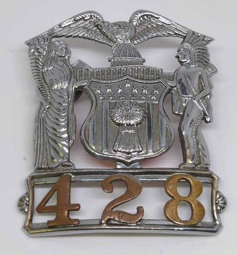 Obsolete Police Hat Badge #428 Brass Numbers (#5124) on Jan 06, 2023 ...