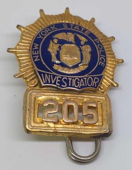 Obsolete New York State Police Investigator Badge (#5160) on Jan 06 ...