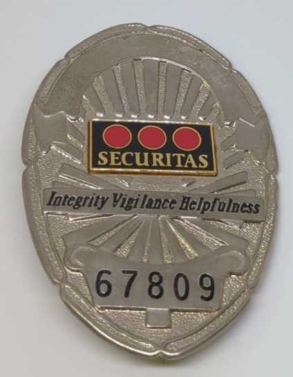 Vintage Securitas Security Guard Badge #647809 - Jan 06, 2023 | Kraft ...