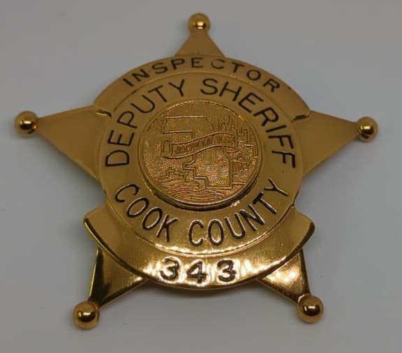 Obsolete Cook County Deputy Sheriff Inspector Bdge (#5378) on Jan 06 ...