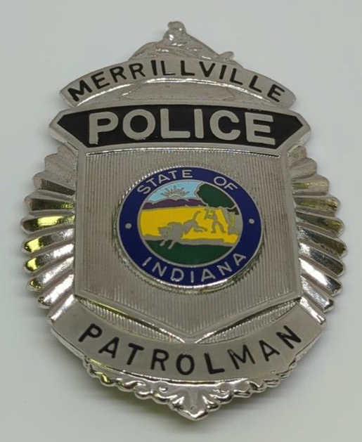 Obsolete Merrillville Police Patrolman Badge (#5533) on Jan 06, 2023 ...