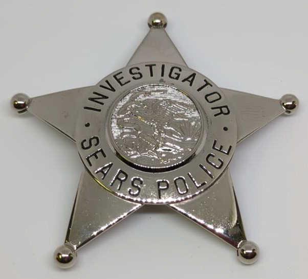 Vintage Sears Police Investigator Badge