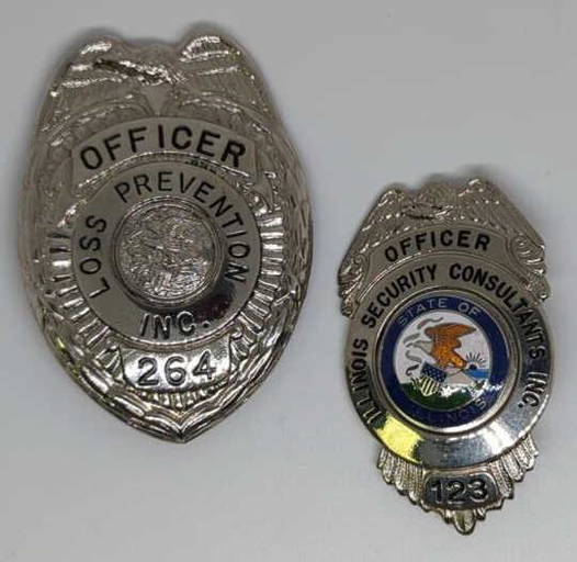 Pair of Loss Prevention Security Badges (#5777) on Jan 06, 2023 | Kraft ...